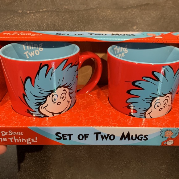 Dr. Seuss | Dining | Dr Seuss Mugs Thing And Thing 2 Set | Poshmark